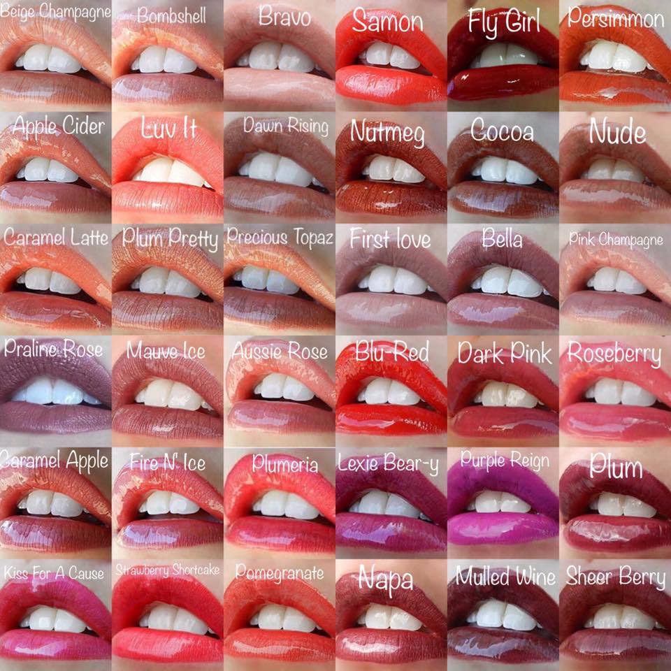 Lipsense By Senegence Color Chart