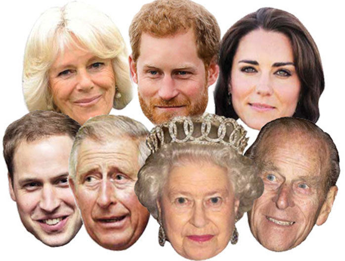 Royal Platinum Jubilee Queen Elizabeth Face Mask Variety Pack of 7 ...