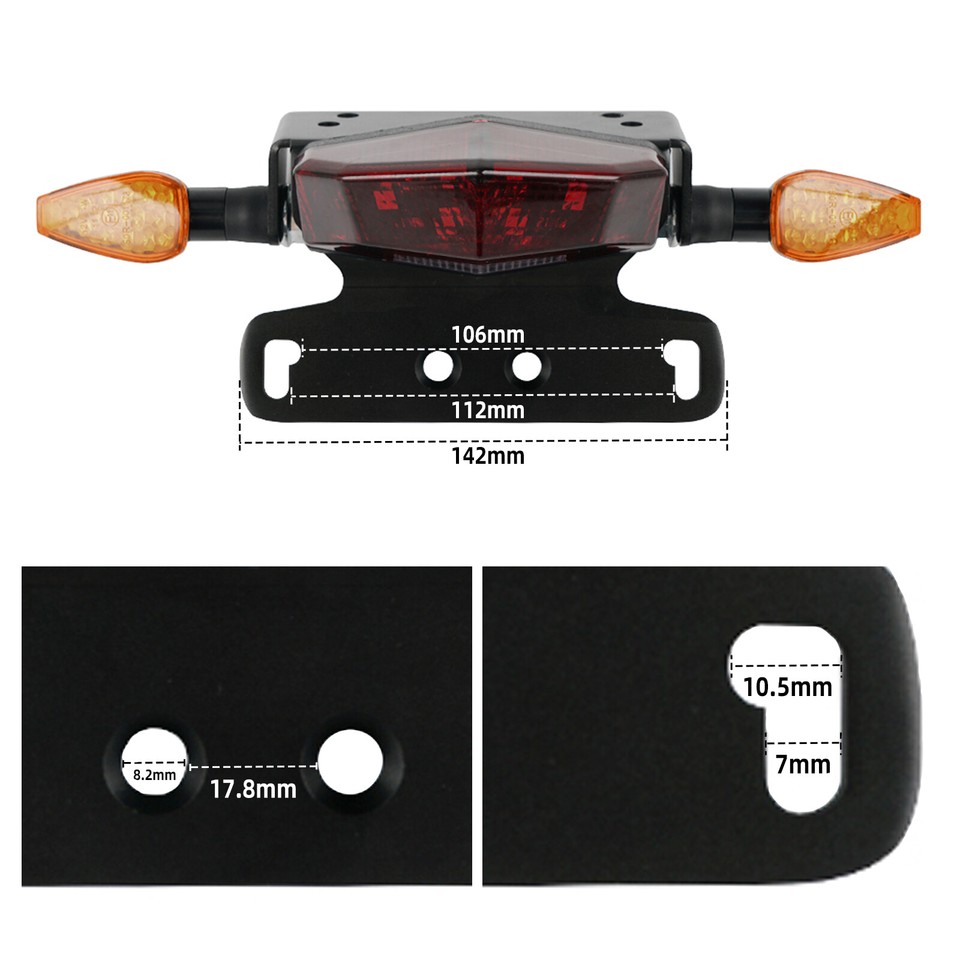 Tail Tidy Fender LED Brake Light Signal For Suzuki DRZ400S/SM DRZ 400S ...
