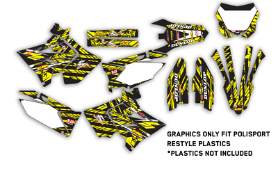 Polisport restyle KIT 2001 - 2008 RM 125 / 250 DECAL ISLANDSTRIKE MOTO ...