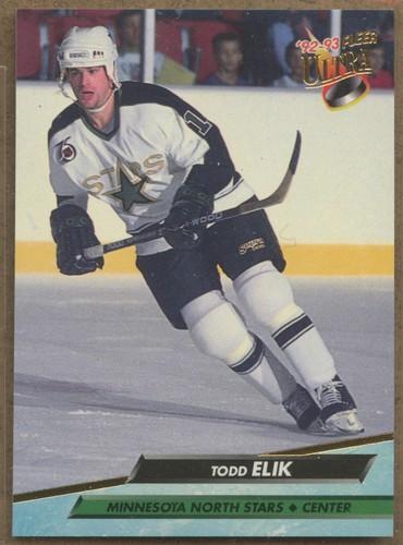 1992-93 Fleer Ultra #93 Todd Elik Minnesota North Stars | eBay