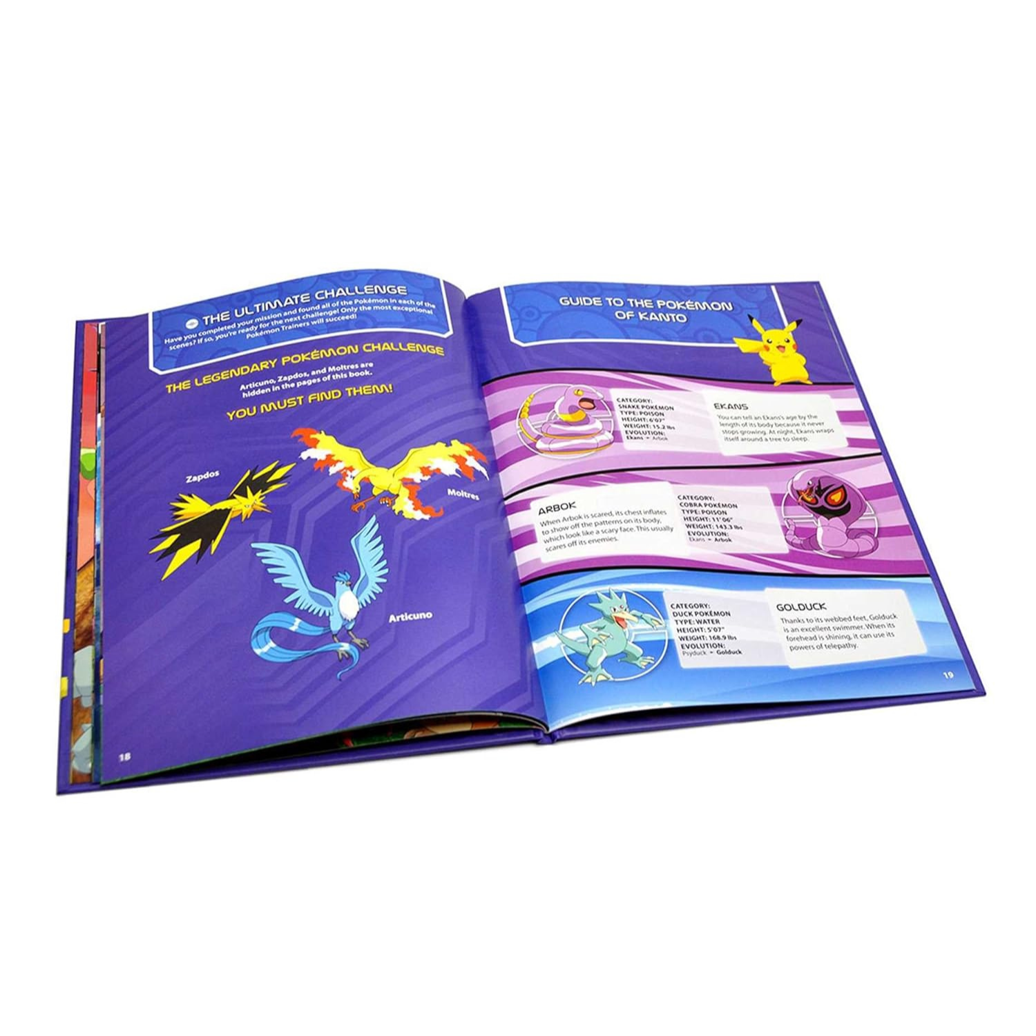 Pokémon Seek and Find Kanto Activity Book for Kids 32 Pages Hardcover ...