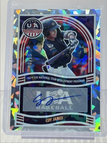 COY JAMES 2024 USA BASEBALL STARS & STRIPES NTDP CRYSTALS AUTO /25 ...