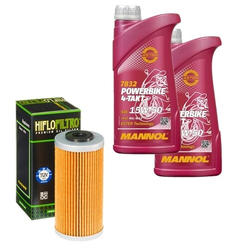 BMW G 450 X E45X/K16 2011, MANNOL 15W50 2L, HiFlo Ölfilter Set | eBay.de