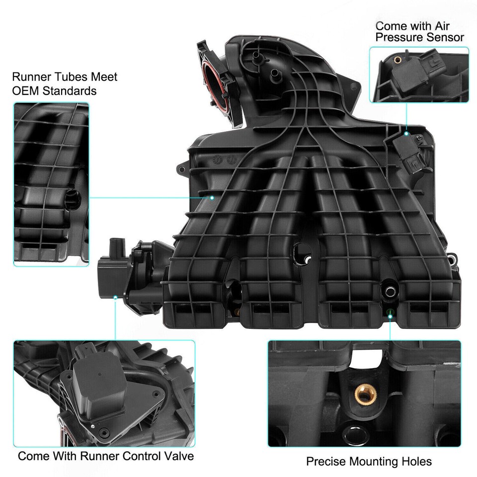 Intake Manifold w/ Runner Control Valve For 07-17 Jeep Patriot Compass ...