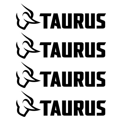 Taurus Firearms Vinyl Decal Pistol Revolver Logo Car Window Gun Case ...
