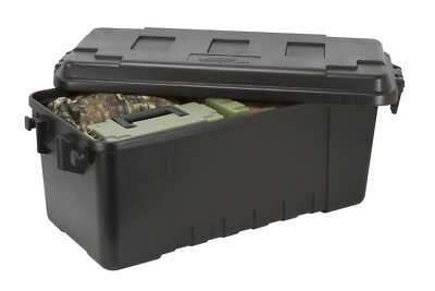 Heavy Duty Military Plastic Storage Trunk Troop Gear Box Plano 1719 64L ...