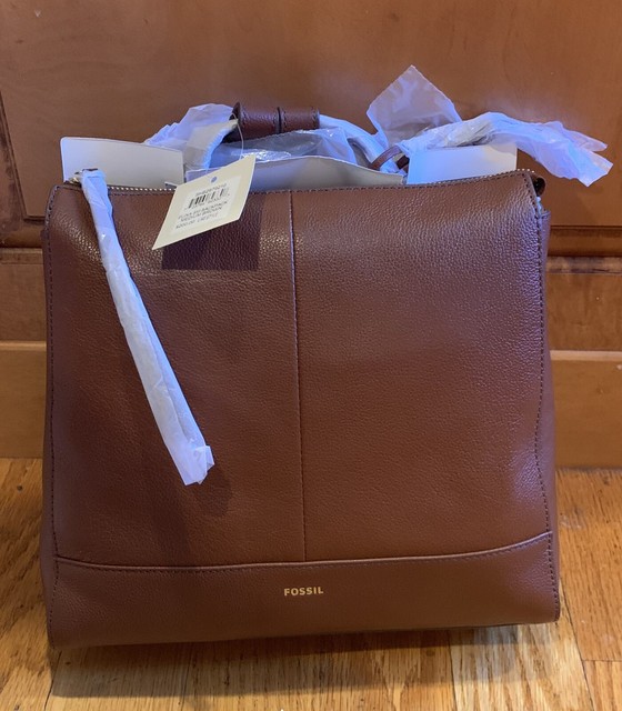 Fossil Elina Brown Leather Convertible Backpack SHB2979210 Retail FS ...