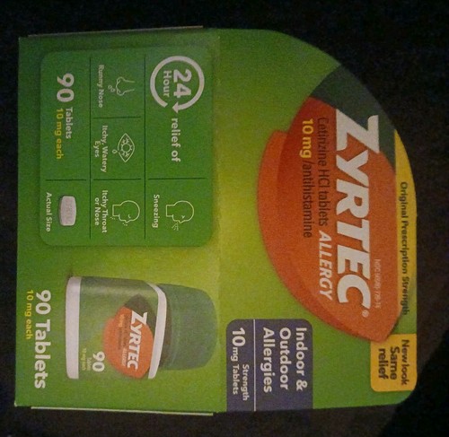 Zyrtec Allergy Treatment Tablets - 10mg 90 Pack Lot Of 5 | eBay