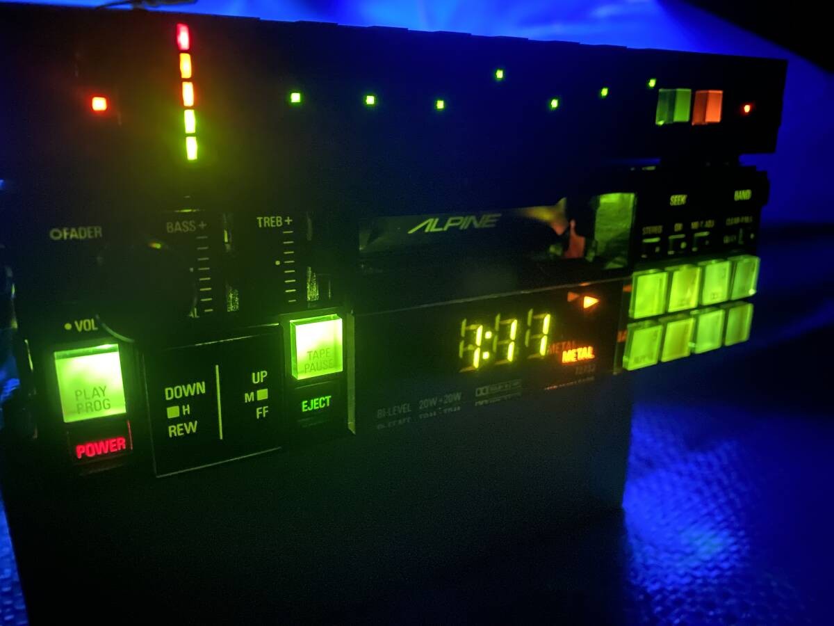 Tested Alpine 7273 3311 Cassette tape deck Crossover Equalizer Car ...