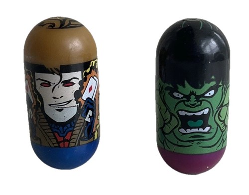Mighty Beanz Marvel Lot of 2: #4 Hulk, #40 Gambit, 2003 Series 1 Rare ...