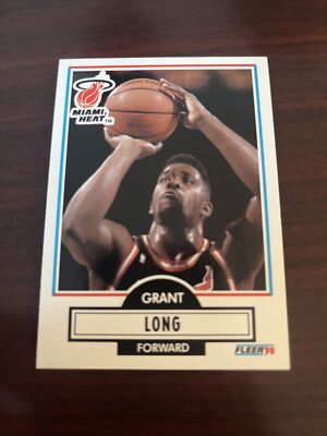 1990 Fleer Grant Long #100 Miami Heat Eastern Michigan University | eBay