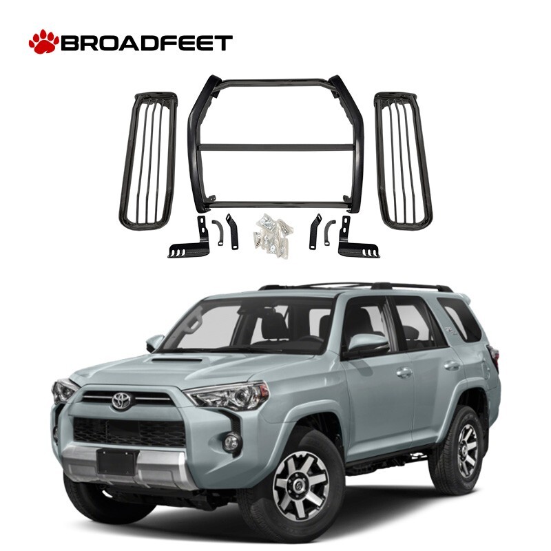 fits Toyota 4Runner 2010-2023 BLACK Front Grille / Brush Guard Bumper ...