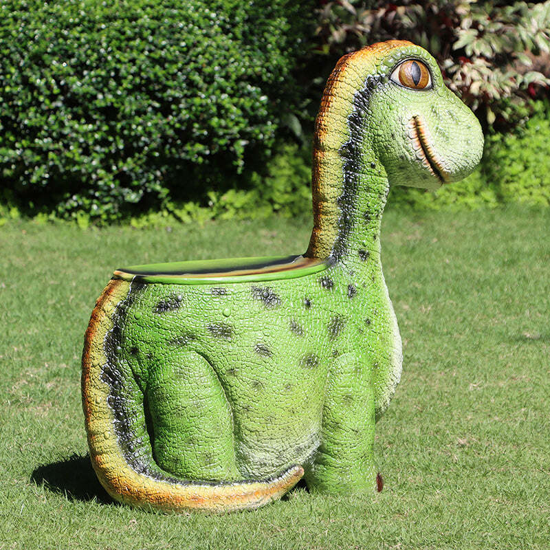 Child's Dinosaur Chair Over Sized Resin Furniture Statue Jurassic Theme ...
