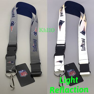 NFL New England Patriots Reflective Key Chain Lanyard (New) | eBay