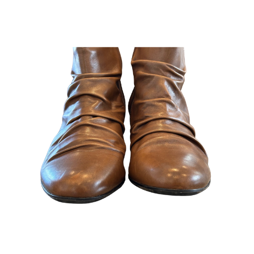 Clarks Artisan Limbo Slouch Bootie Cognac Ankle Boots Women’s 9M | eBay