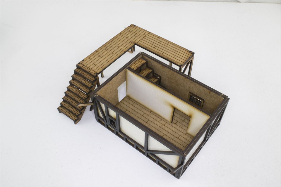 WWG Medieval Town MDF Fantasy Cottage - 28mm WargameTerrain Model ...