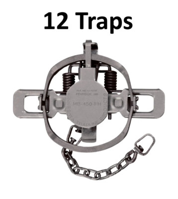 12 MB-450 Offset Jaw Minnesota Brand Trap Trapping Supplies 12 Traps | eBay