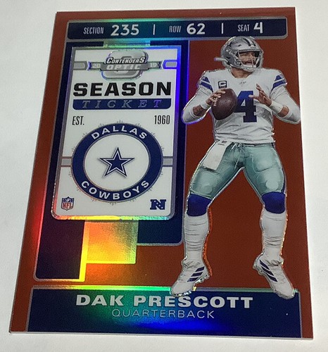 DAK PRESOTT ( RED ) SP, Season-Ticket /199 1Panini Contenders Optic #48 ...