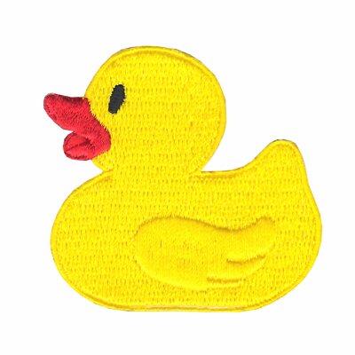 Duck Motif Iron On Embroidered Applique Patch | eBay