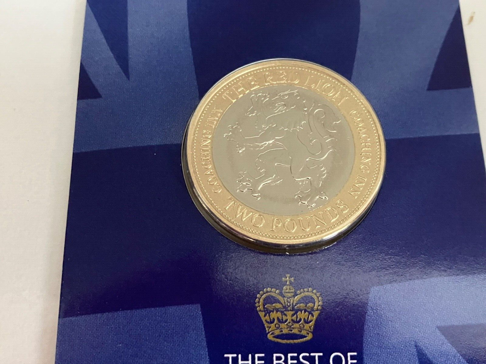 2024 GIBRALTAR THE GREAT BRITISH PUBS - THE RED LION TWO 2 POUND COIN ...