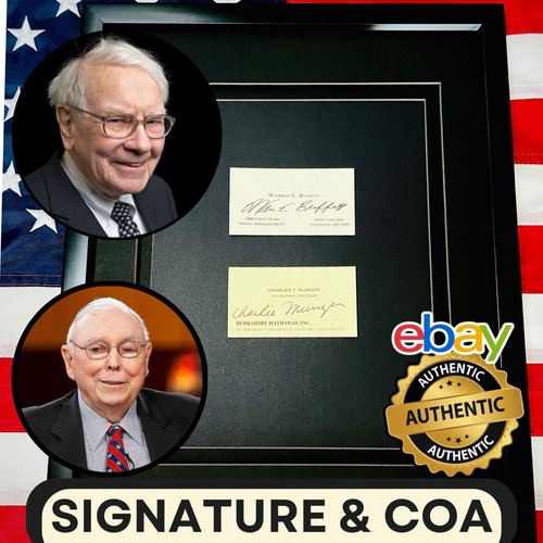 💰 Warren Buffett Charlie Munger Autograph Berkshire Hathaway Signature ...