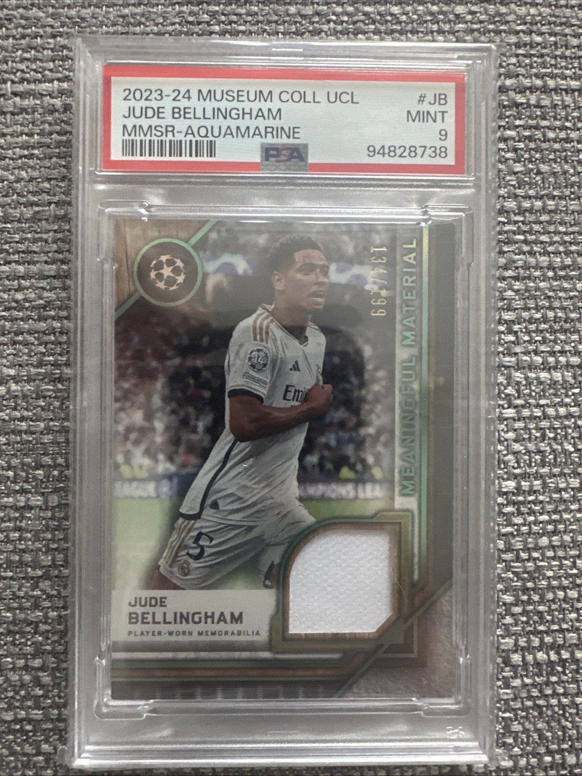 Topps Museum Real Madrid Jude Bellingham Patch Slab PSA 9 134/199 | eBay UK