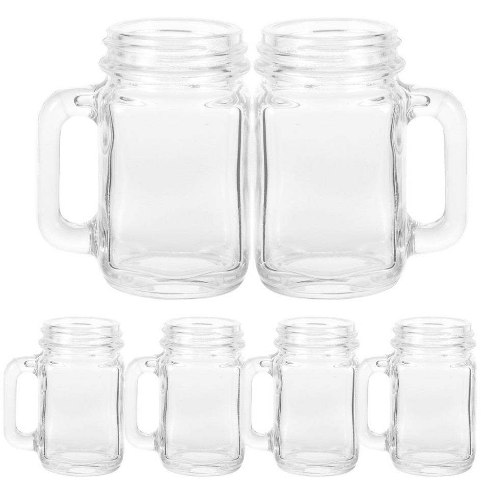6pcs Glass Small Cups Wine Holder Household Small Glass Cups Glass ...