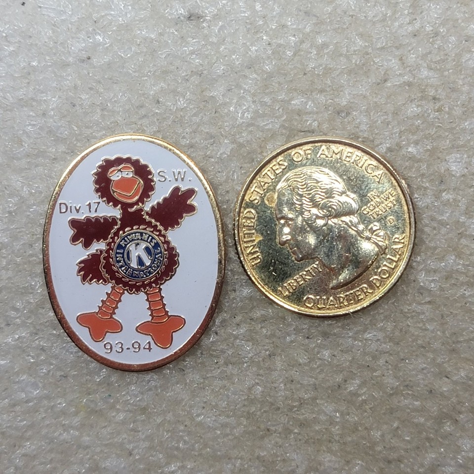 Kiwanis International Lapel Pin Div.17 S.W. 93-94 Enamel Clutch | eBay