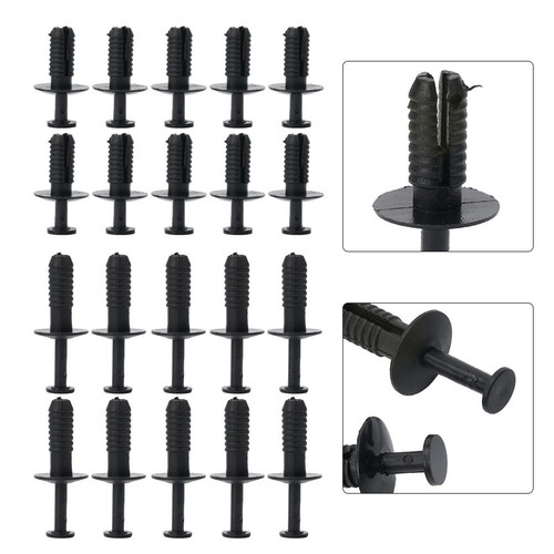 Replacement Clips Black For E30 E39 E46 E53 E60 Parts Push-Type ...