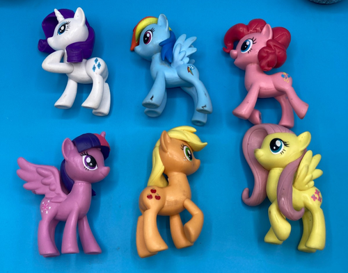 My Little Pony the Movie reboot 3" Non-brushable figures G4 Mane 6 - NO ...