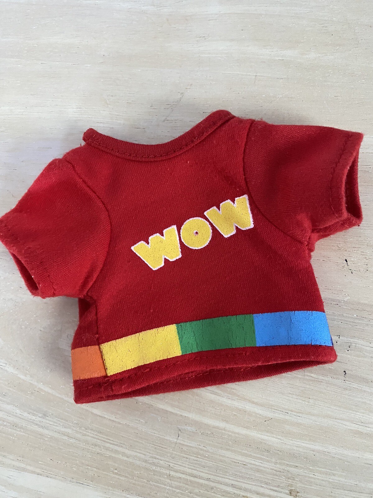 Webkinz Clothing Red WOW Shirt Wheel of Wow Plush Clothes From Ganz | eBay
