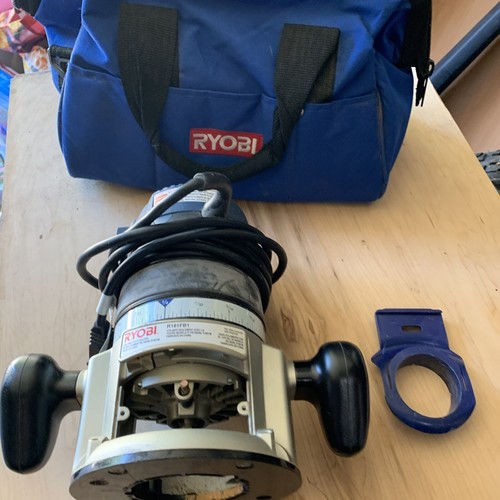 Ryobi R1801M1 Router with R181FB1 Fixed Base Double Insulated And Bag ...