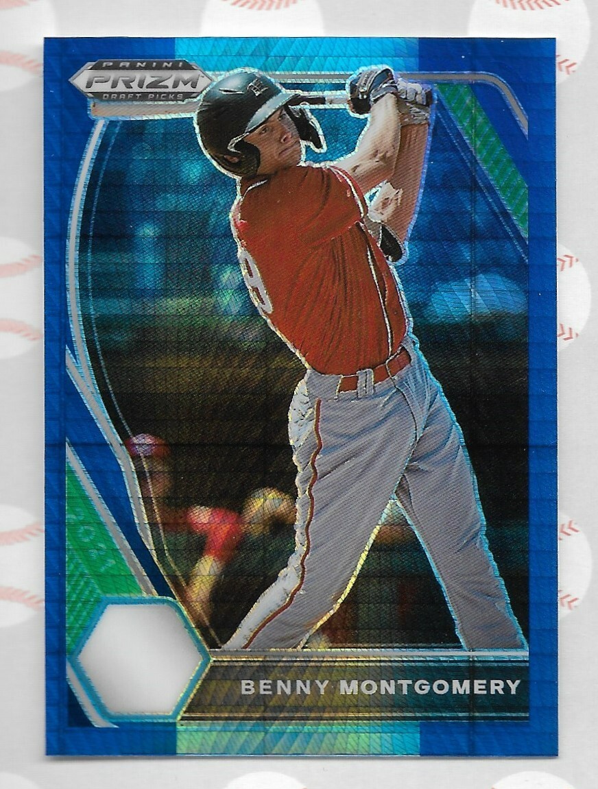 BENNY MONTGOMERY 2021 PANINI PRIZM DRAFT BLUE PULSE ROOKIE RC CARD # ...