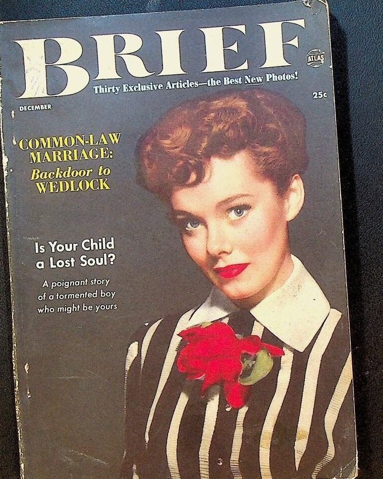 Brief Magazine December 1952 FIRST ISSUE Atlas Yvonne DeCarlo Eartha ...
