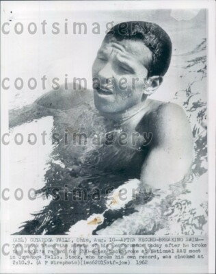 1962 Famed Backstroke Swimmer Tom Stock Press Photo | eBay