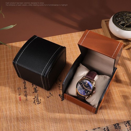 PU Leather Wrist Watches Holder Storage Box Watch Box Gift Case ...