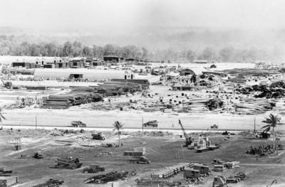 WW2 Photo WWII US Military Airfield Construction Guam World War Two ...