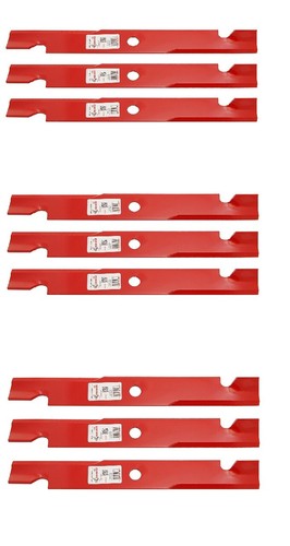 9PK Exmark 60" Mower Deck Blades 103-6403 103-6403-S Lazer Z S/N ...