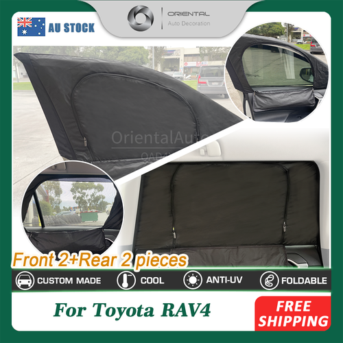 Camping Window Sox Sun Shade with Storage Bag Sunshade for Toyota RAV4 ...