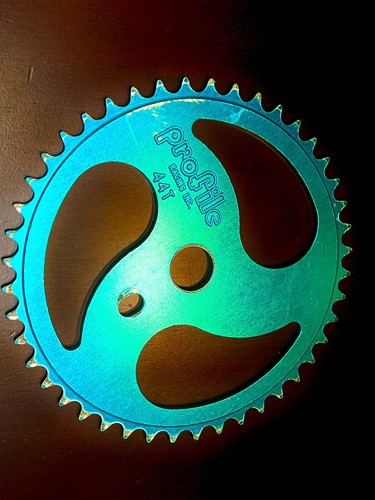 Profile Racing Aqua Blue Ripsaw Sprocket OLD SCHOOL BMX Hutch GT SE Taj ...