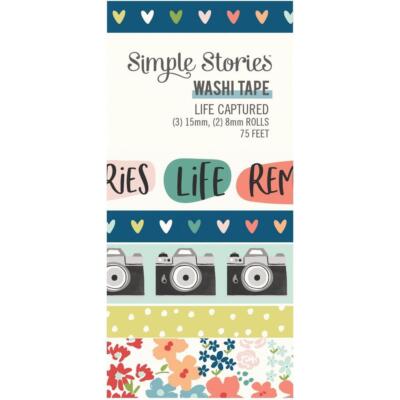 Simple Stories Life Captured Washi Tape 5pc | eBay Australia