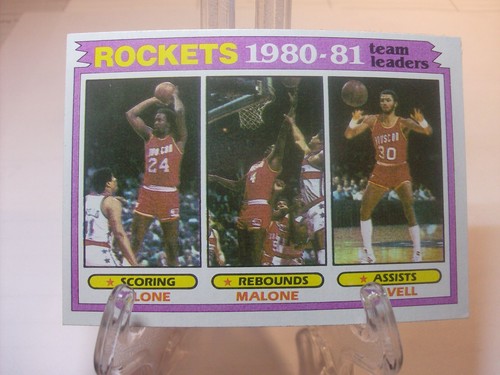 1981-82 Topps Basketball Card #52 Houston Rockets TL ERROR Missing ...