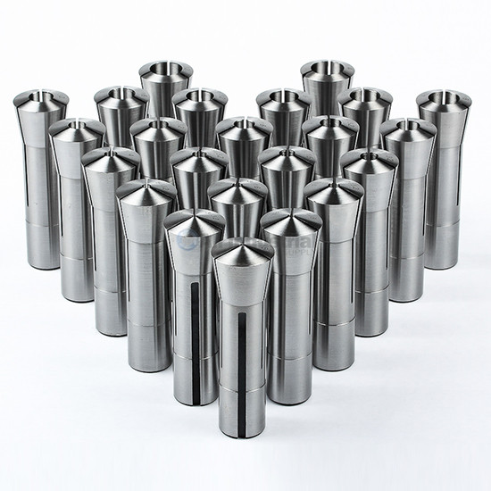 23 Pc R8 Collet Set 1/16" to 3/4" for Bridgeport with R8 Collet Rack ...