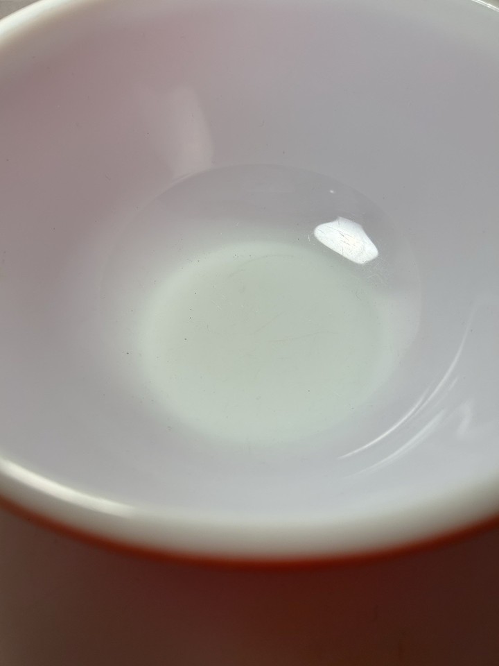 PYREX Red VTG. 1940's Glass Primary Colors Glass Mixing Nesting Bowl 3. ...