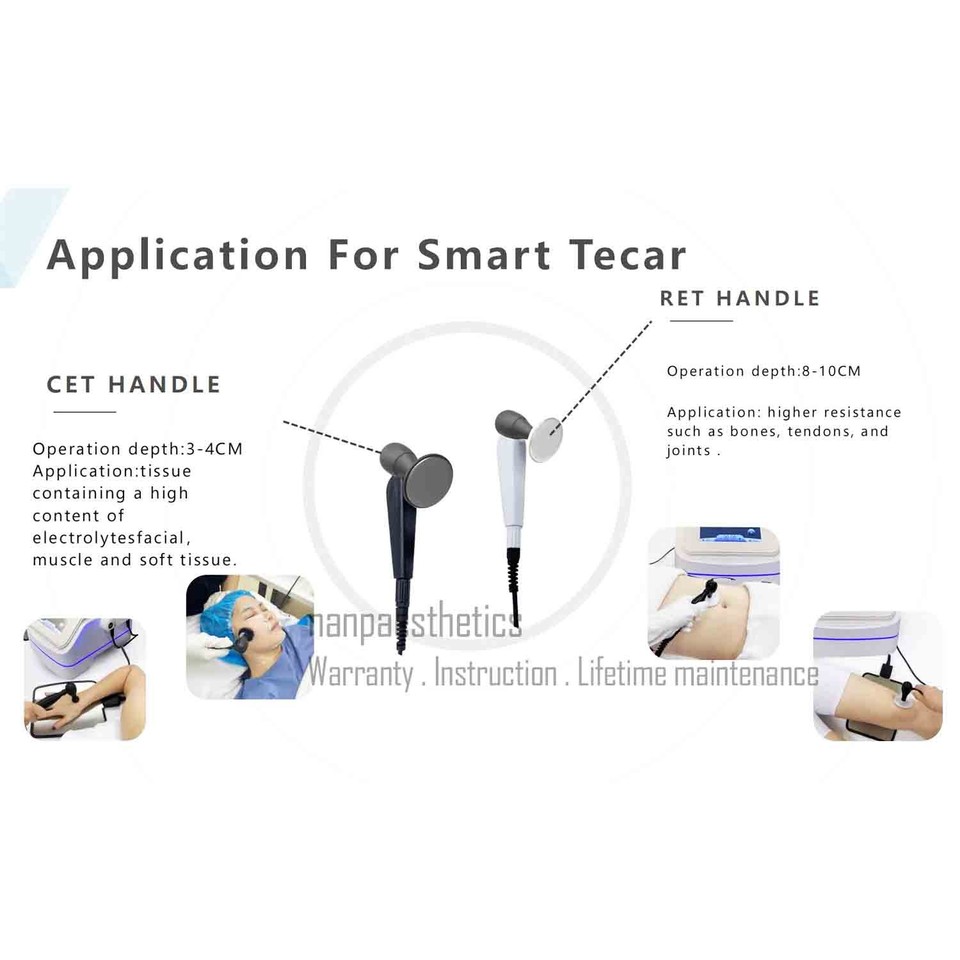 Professional Smart Tecar RF Therapy Machine 448khz Physiotherapy Pain ...