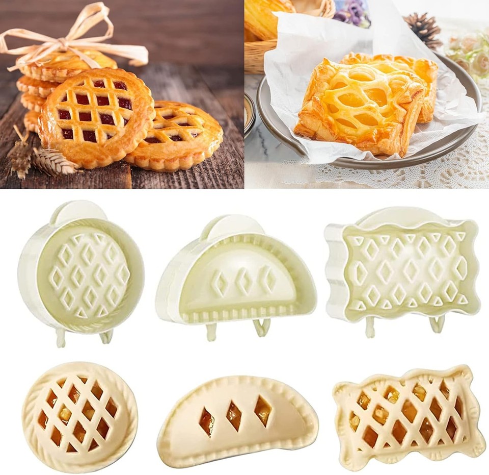 3PCS Mini Hand Pie Molds, Christmas Dough Presser Pocket Pie Molds ...