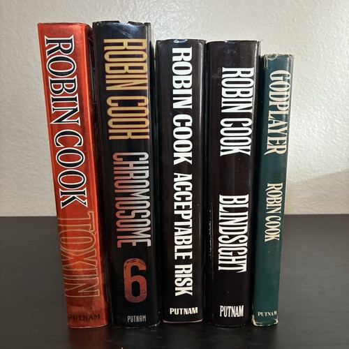 Lot of 5 ROBIN COOK Hardcover Books Medical Thrillers Crime Suspense ...