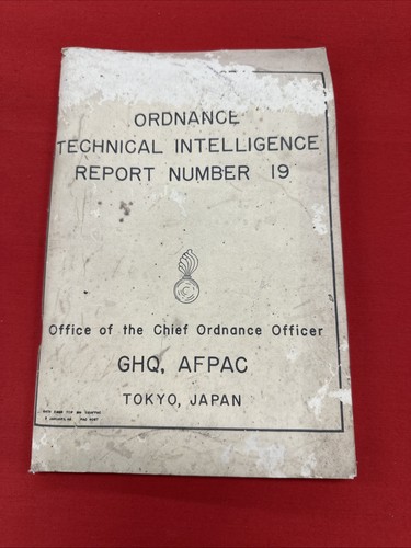WWII/2 era US Ordnance Technical Intelligence Report Number 19 | eBay