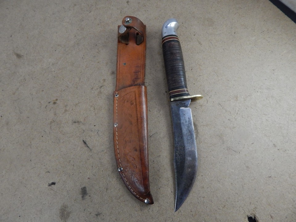 vintage WESTERN BOULDER L66 Hunting Knife w/original sheath | eBay